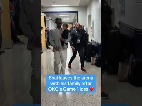 SGA leaving after Game 1 ❤️