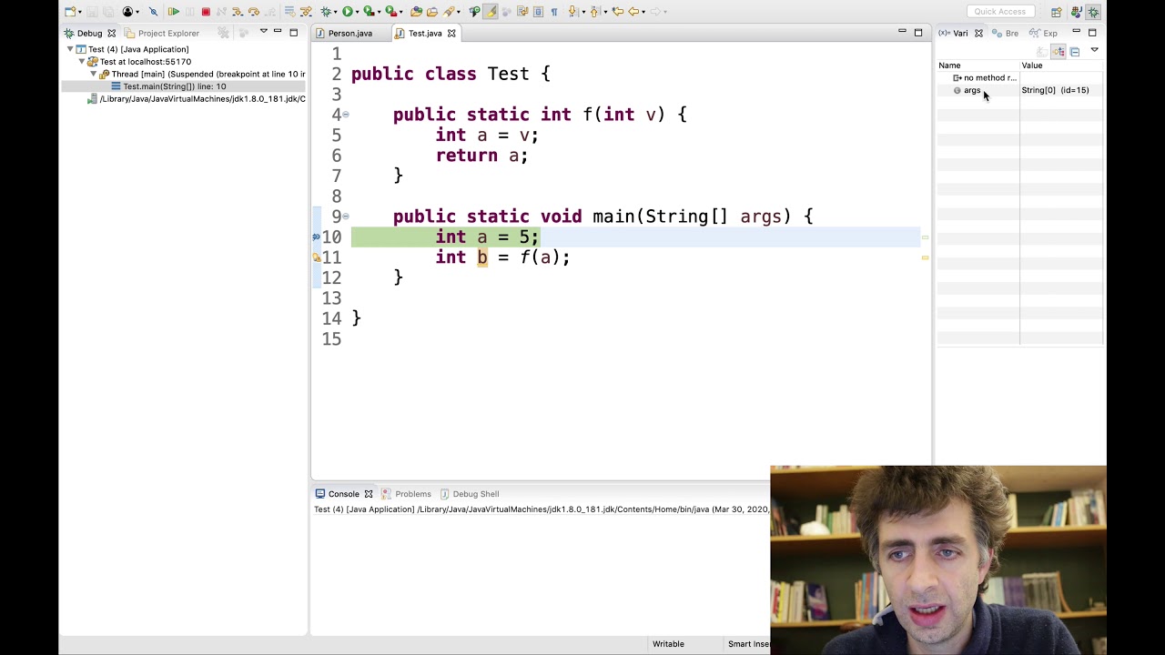 JAVA: Debug in Eclipse (EXTRA-E01)