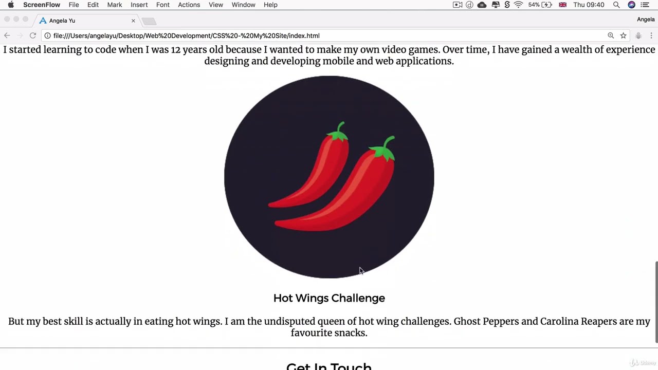 CSS Sizing | 100 Days of Code: The Complete Python Pro Bootcamp for 2022
