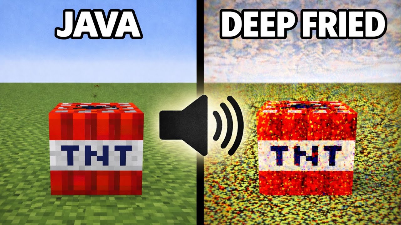 Minecraft Sounds: Java vs Deep Fried