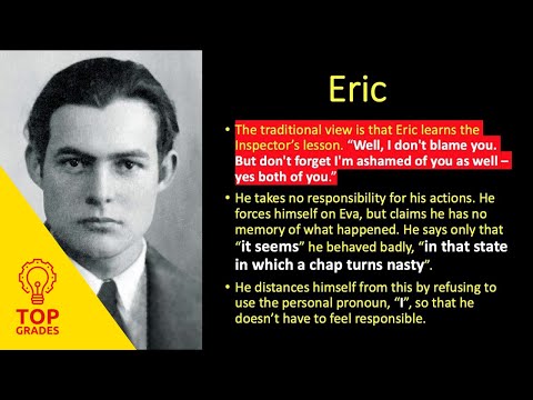 Top Grade Analysis of Eric in An Inspector Calls (Mr Salles)