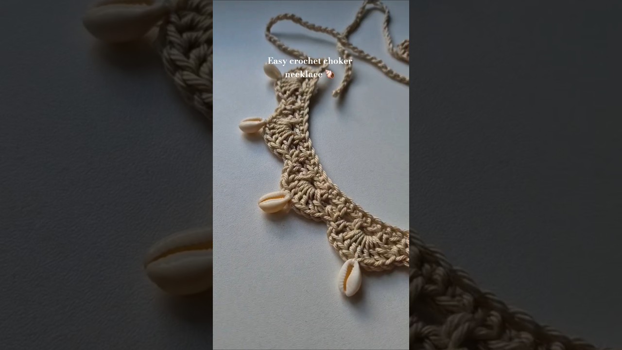Find the tutorial on my channel! #crochet #easycrochet #choker #necklace