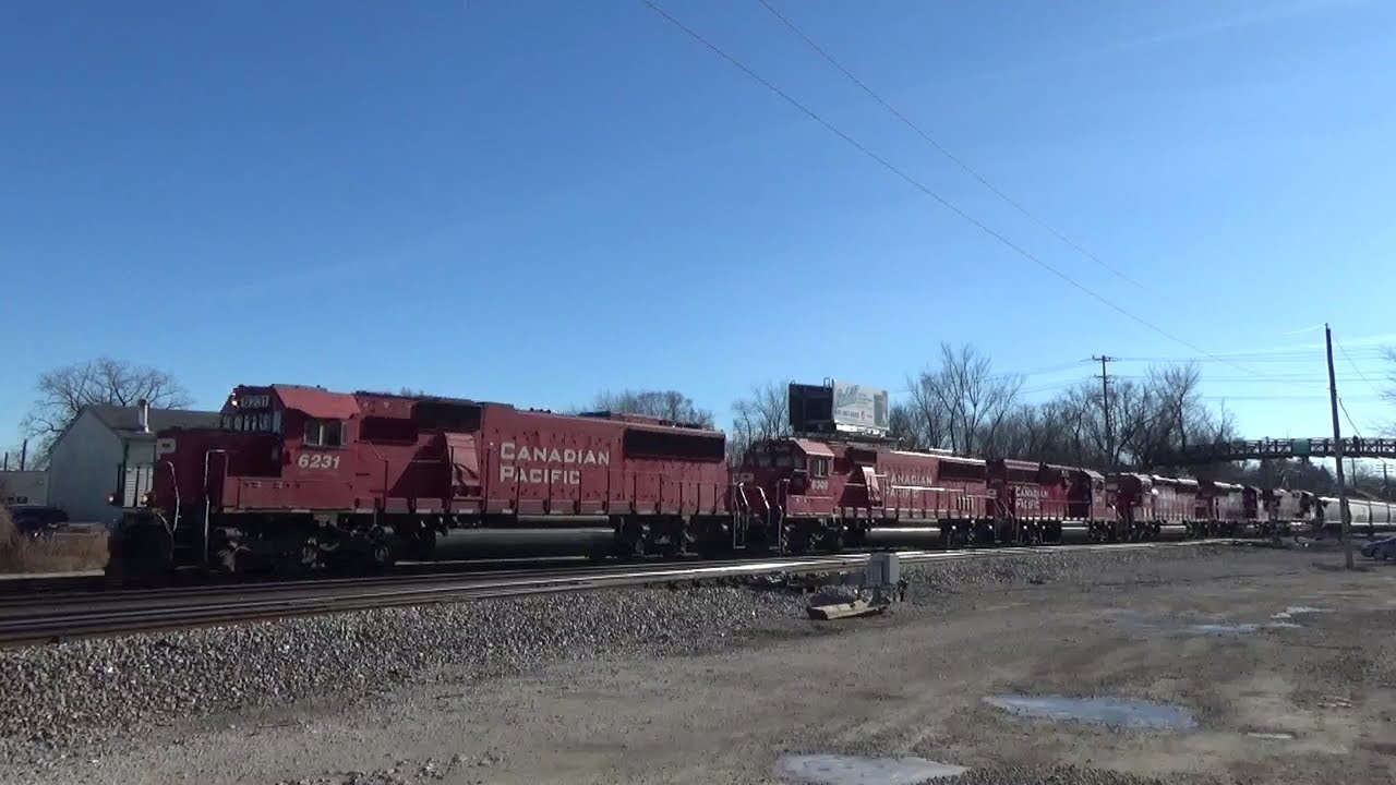 CP 6231 races UP 8751 at Rondout, IL