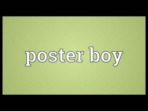 Poster boy Meaning
