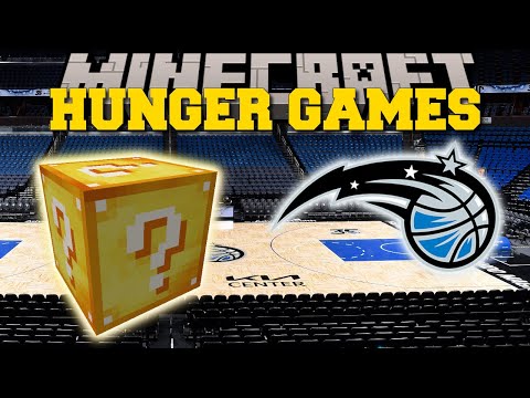 Minecraft: NBA ORLANDO MAGIC BASKETBALL COURT HUNGER GAMES - Lucky Block Mod - Modded Mini-Game