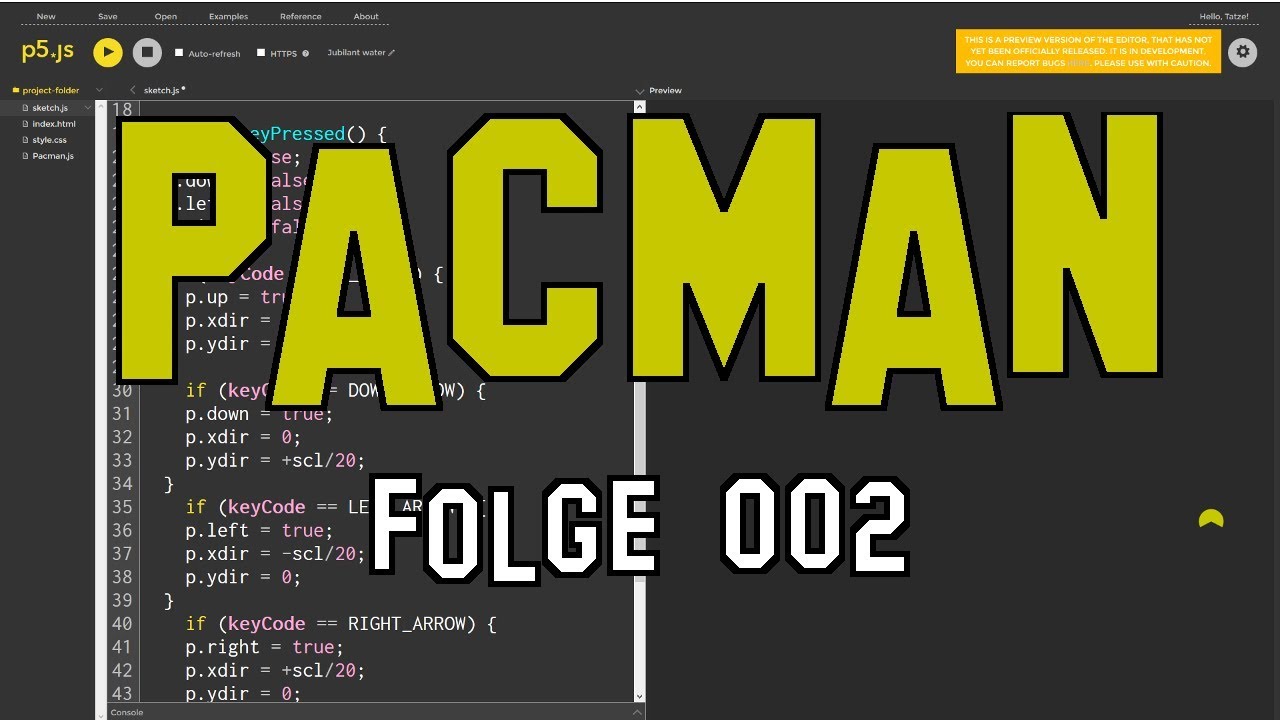 JavaScript Tutorial | Pacman #02