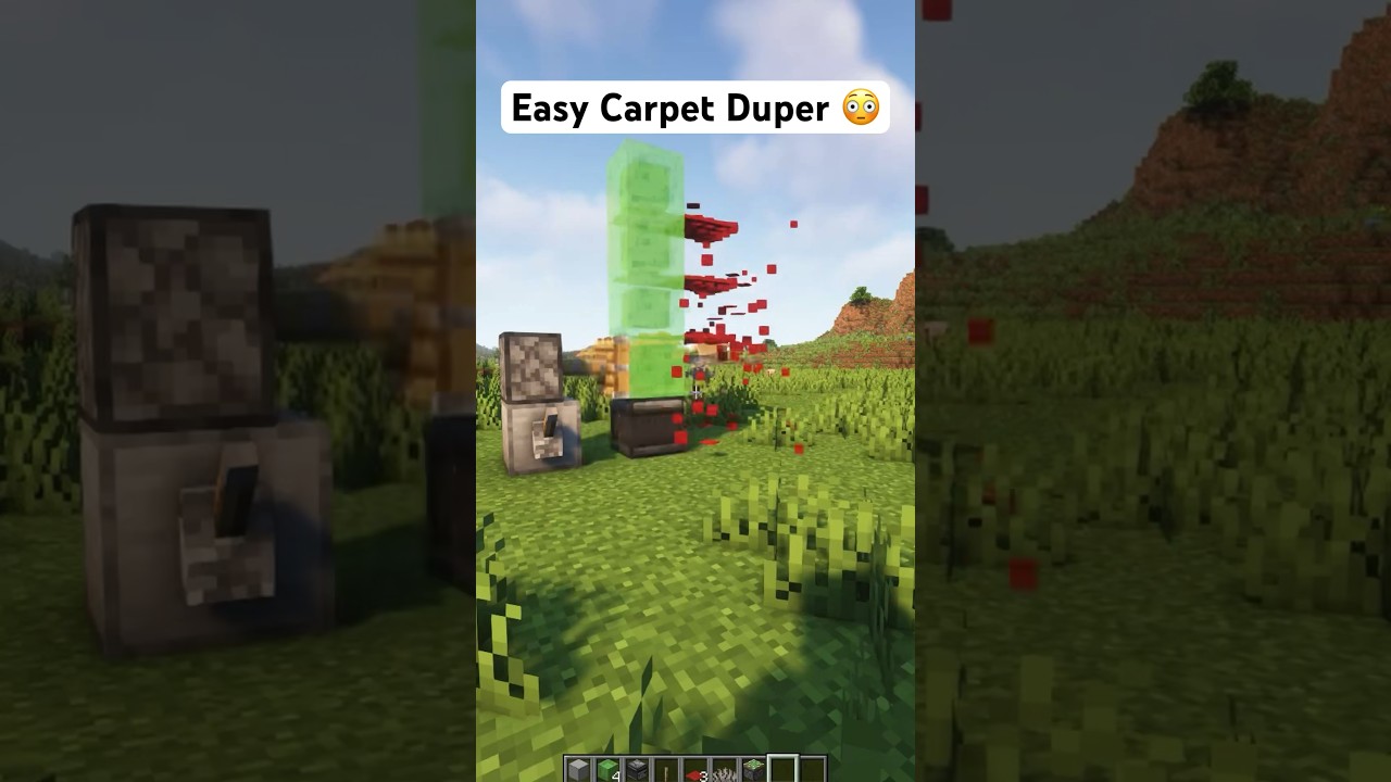 Easy Carpet Duper Farm in Minecraft 1.21+ #minecraft #minecrafttutorial #viral #viralvideo