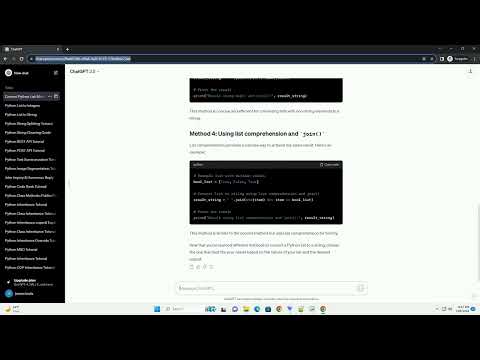 python convert list to a string