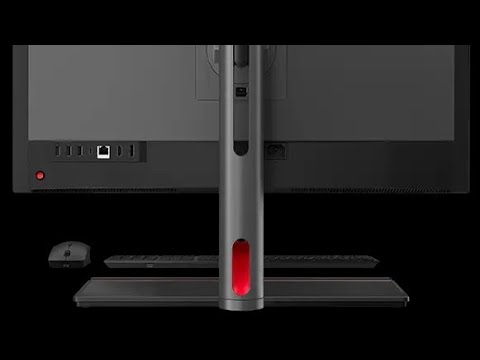 Lenovo ThinkCentre M90A monitor height adjustment guide