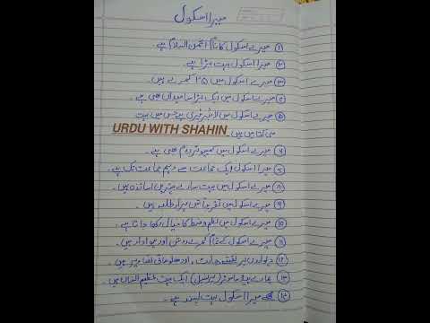 mera school urdu essay #ytshort #viral