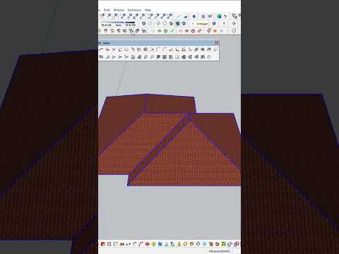 Learn how to make gabled house roof design on sketchup ✨ #sketchup #design #vray #learn #tips