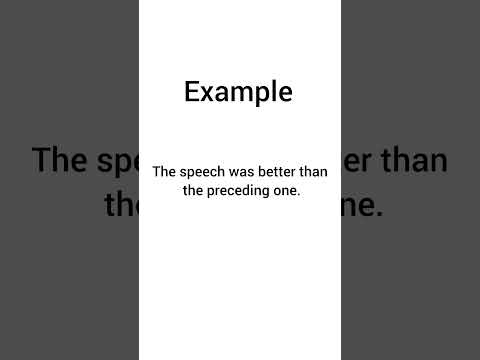 Which of the following is spelled correctly? / preceding #vocabulary #antonyms #synonyms #grammar