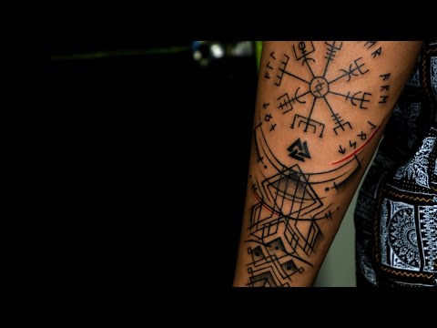 Nordic compass tattoo done / by Youta Tattoos