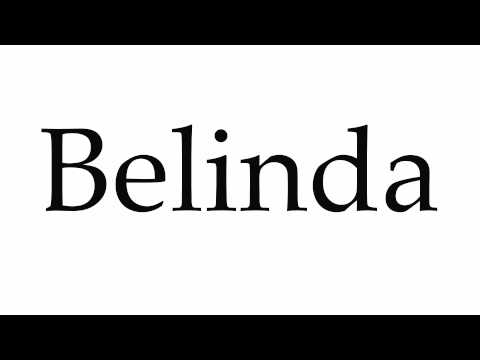 How to Pronounce Belinda