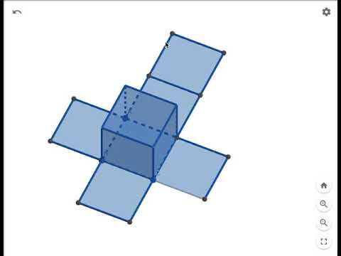 Derivation of the Surface Area of a Cube with 3D Animation