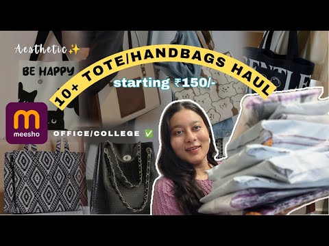 MEESHO *Huge* Tote Bags Haul💖🔥 Starting ₹149 | Office & College Bags🤩