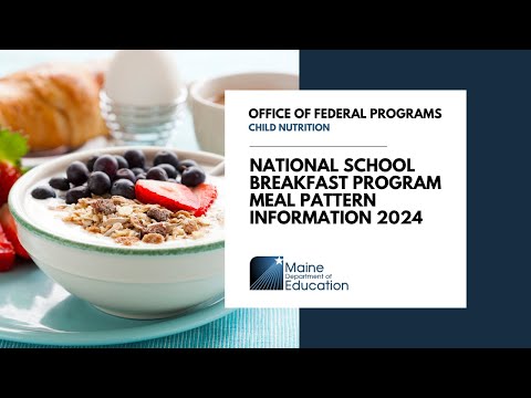 School Breakfast Program Meal Pattern 2024