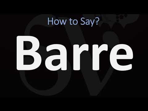How to Pronounce Barre? (CORRECTLY)