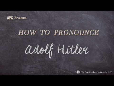 How to Pronounce Adolf Hitler (Real Life Examples!)
