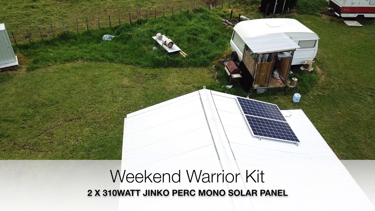 GridFree Customer off grid solar installation - Weekend Warrior Kit