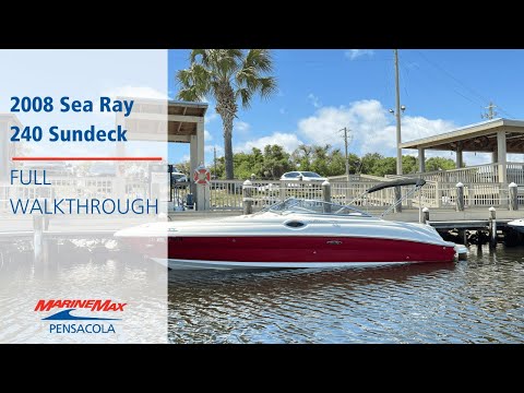 Beautiful New Trade | 2008 Sea Ray Sundeck 240 For Sale at MarineMax Pensacola!