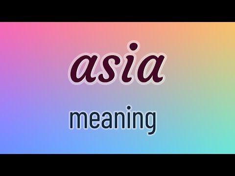 Asia - 47 English Vocabulary Flashcards