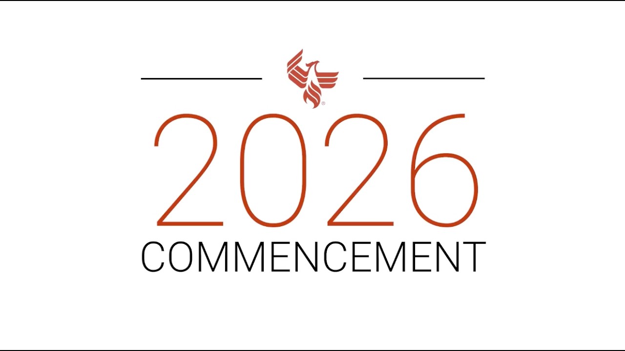 May 2026 Virtual Commencement | 10:00 am AZ/PDT 7:00 am HST, 11:00 am MDT, 12:00 pm CDT, 1:00 pm EDT