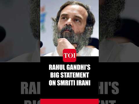 Rahul Gandhi Defends Smriti Irani: 'Do Not Be Nasty Towards Her' | Watch