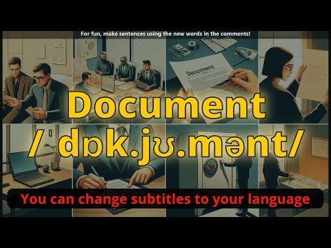 Document meaning with 5 examples