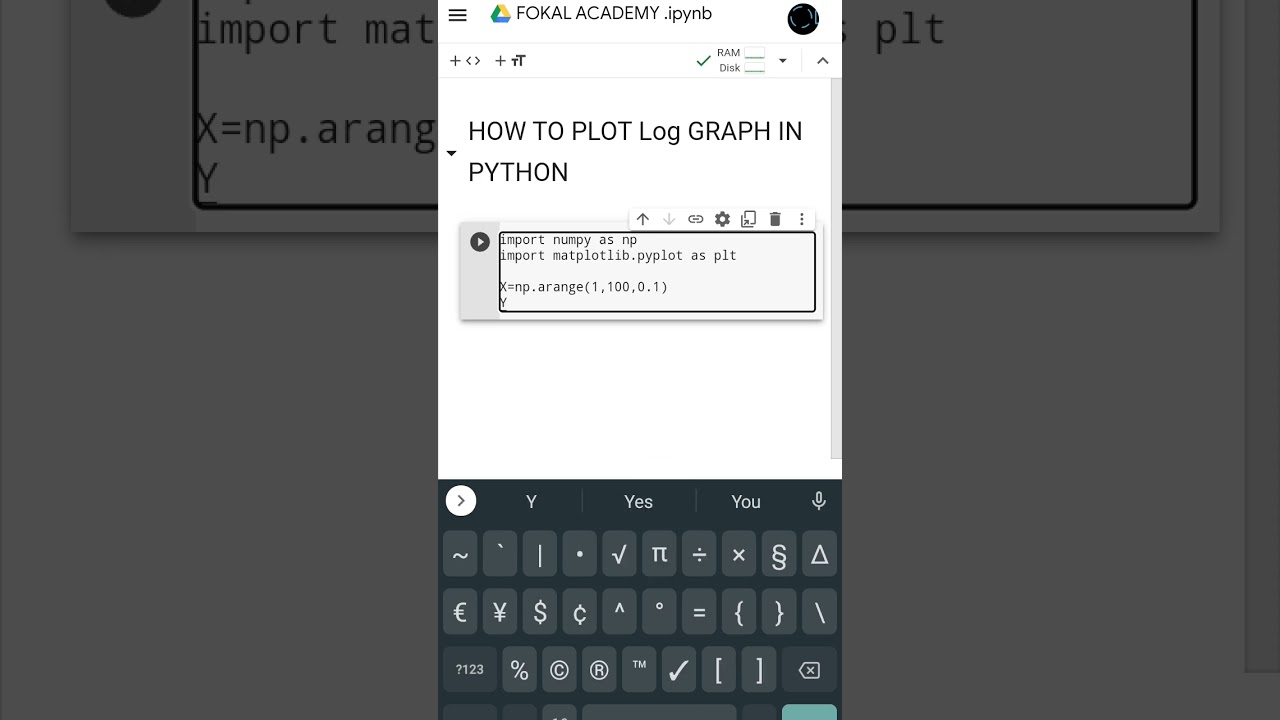 how to plot log graph using python