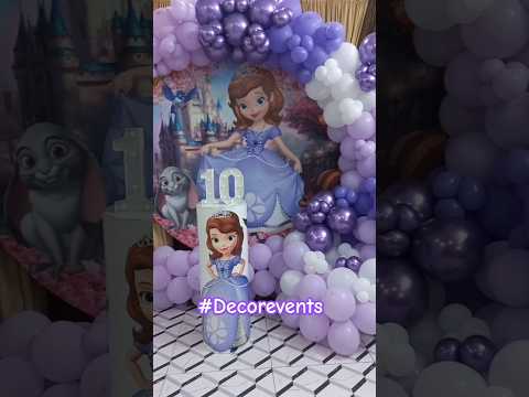 Sofia birthday theme | Sofia | Birthday decor for girls | How to decorate girls birthday #cartoon
