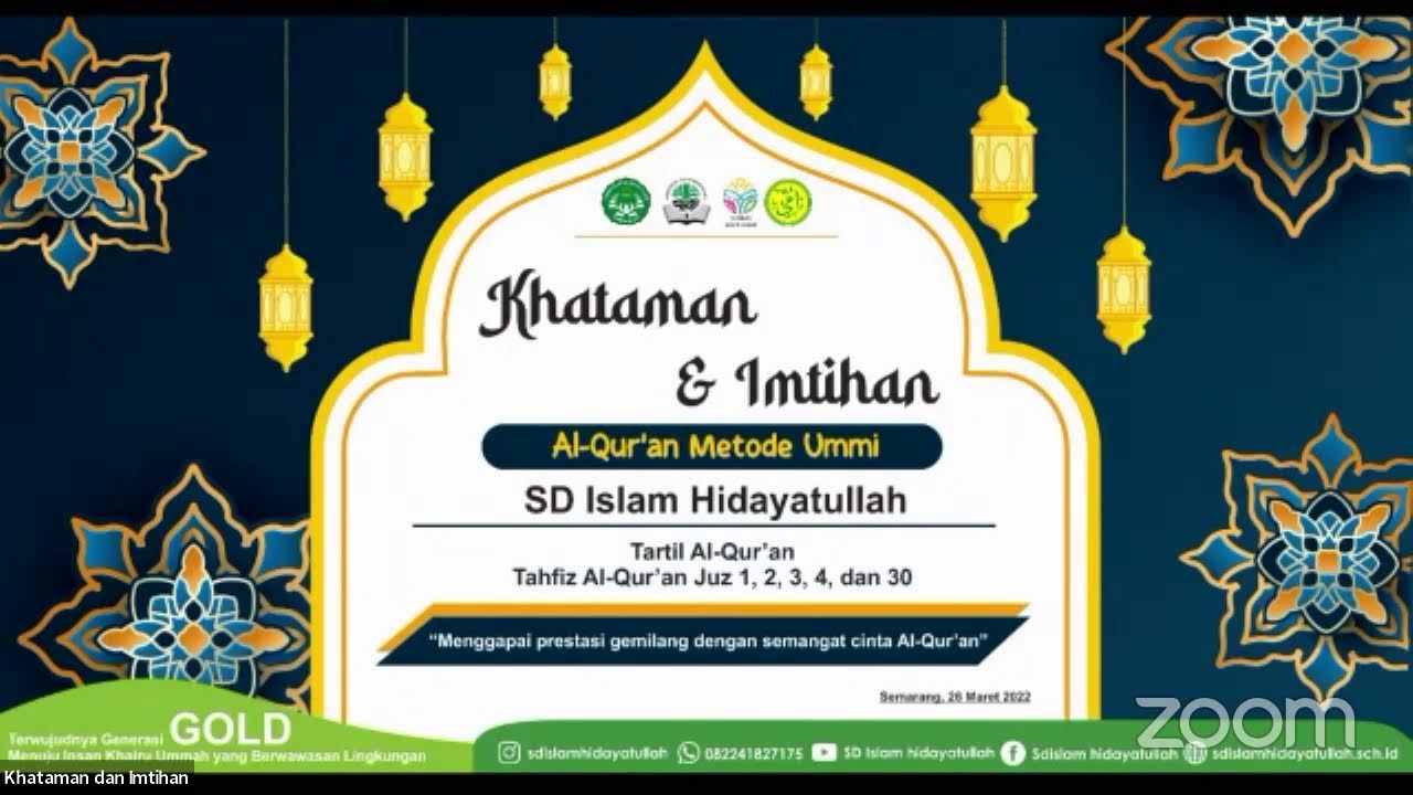 Khataman dan Imtihan Al-Qur’an Metode Ummi SD Islam Hidayatullah Semarang Tartil Al-Qur’an ...