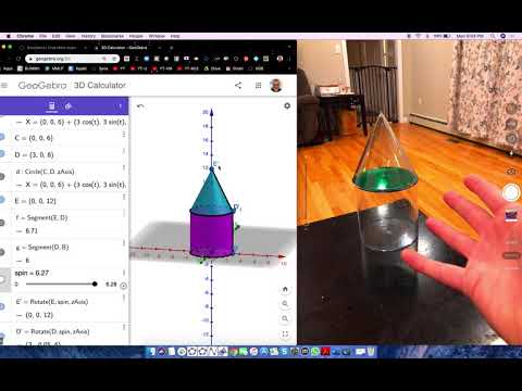 One Way to Create a SIMPLE COMPOSITE SOLID in GeoGebra 3D Calculator