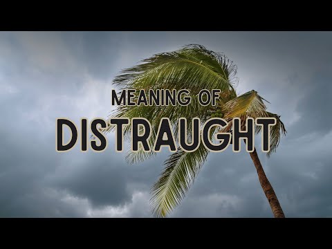 What is the meaning of Distraught?