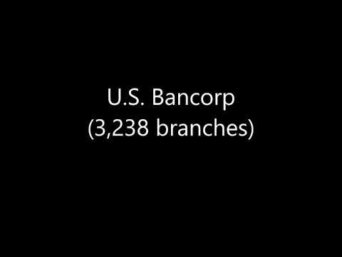 Banks with the most branches in the US