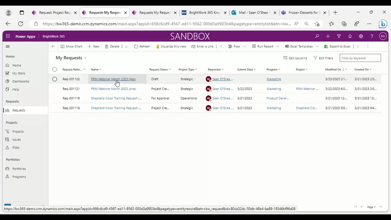 Start the right Projects at the right time: Project Request Management with Microsoft 365