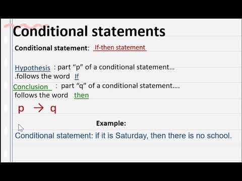 Conditional statement definition