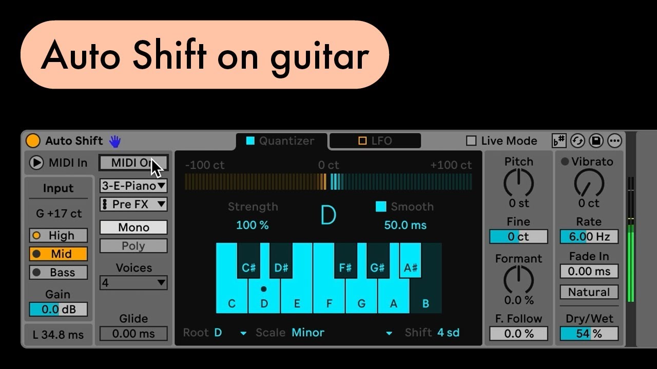 Ableton Live Tips: Auto Shift on Guitar