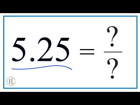 5.25 as a Fraction (simplified form)