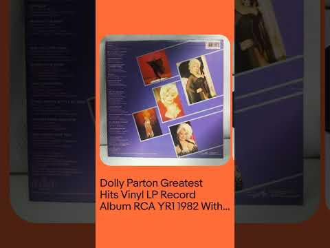 Dolly Parton "Greatest Hits" Vinyl LP Record Album RCA YR1 1982 With Iconic...