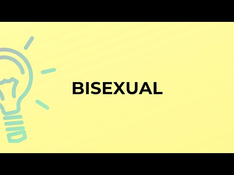 What is the meaning of the word BISEXUAL?