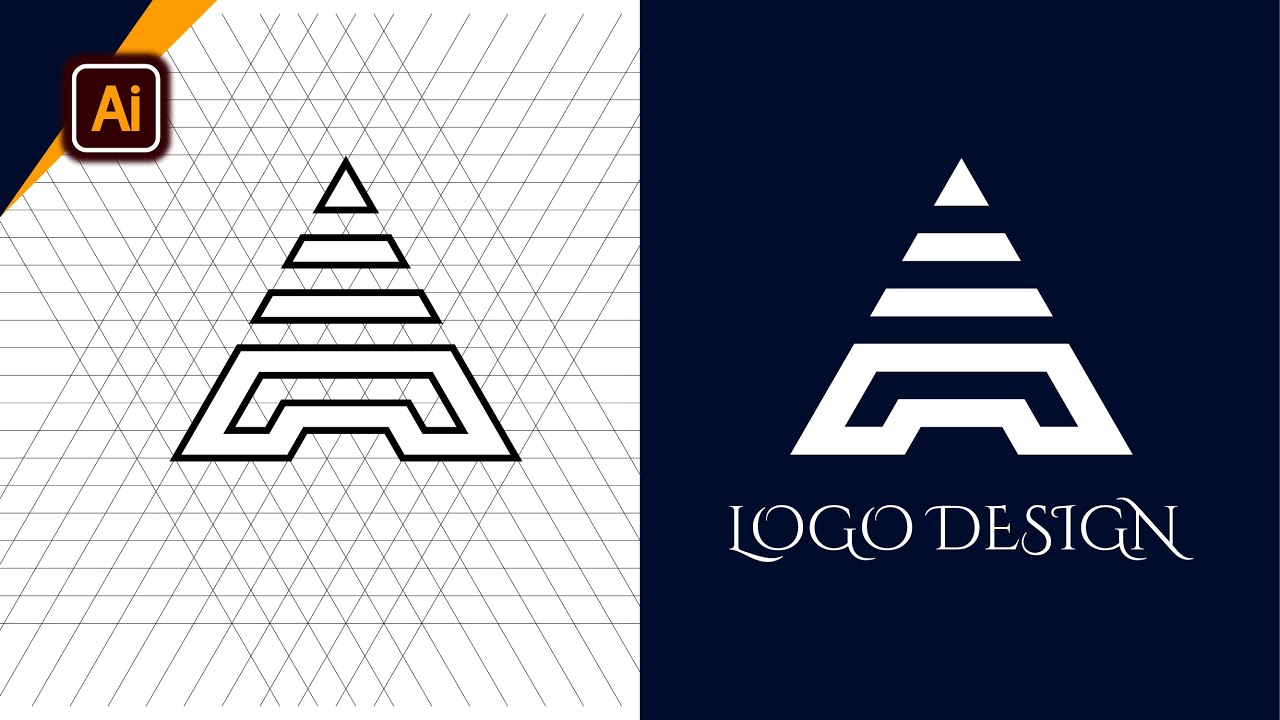 Modern Logo Design with Grid System in Illustrator - Adobe Illustrator Tutorial
