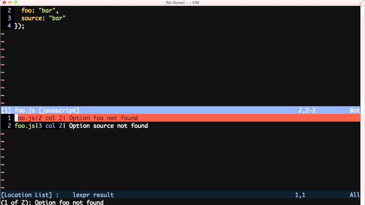 A Quick Demo Of KendoUI-Lint.vim