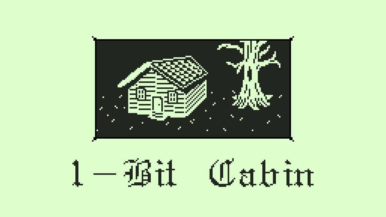 1-bit Cabin | Pixel Art Timelapse