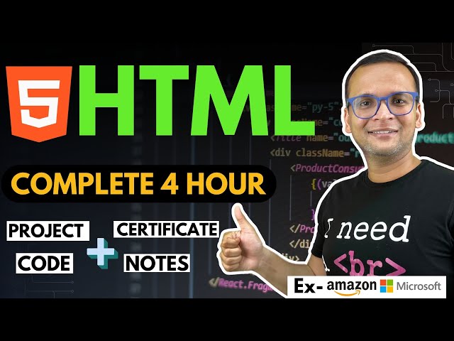 A Comprehensive Guide to HTML for Beginners: From Basics to Advanced ...