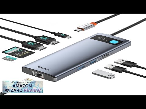 Baseus Laptop Docking Station Dual Monitor 4K@120Hz 9 in 1 USB C Review
