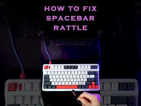 Annoying Spacebar Rattle Fix 🤤 mechanical keyboard mod guide