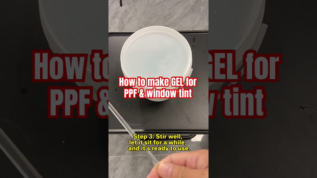 How to make GEL for PPF & window tint. #paintprotectionfilm #ppfprotection #vinyl #ppf #windowtint