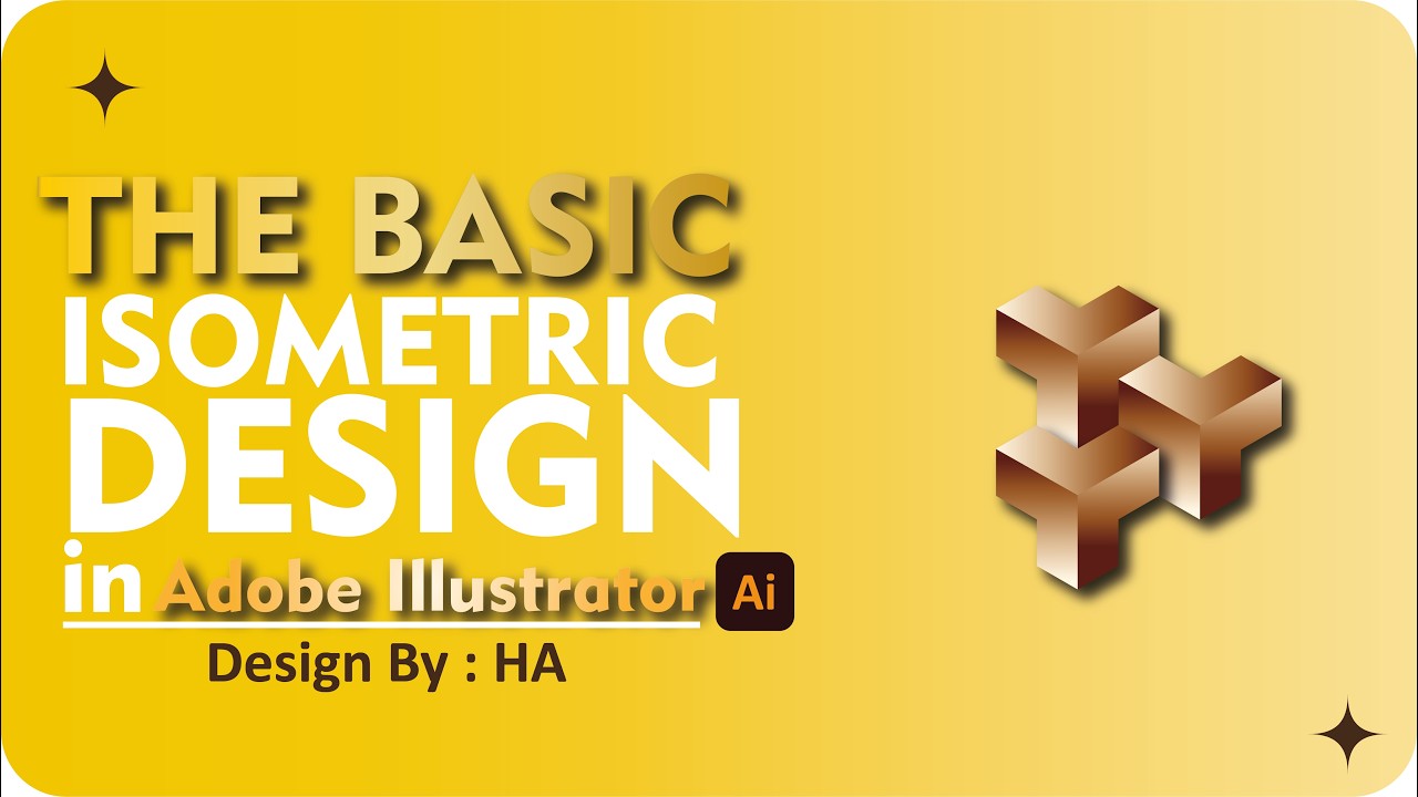Basic Isometric Design in Adobe Illustrator | Step-by-Step Illustrator Guide for Beginners