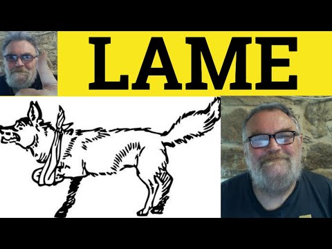 🔵 Lame Meaning - Lame Examples - Lamely Defined - CAE Adjectives - US Slang Lame
